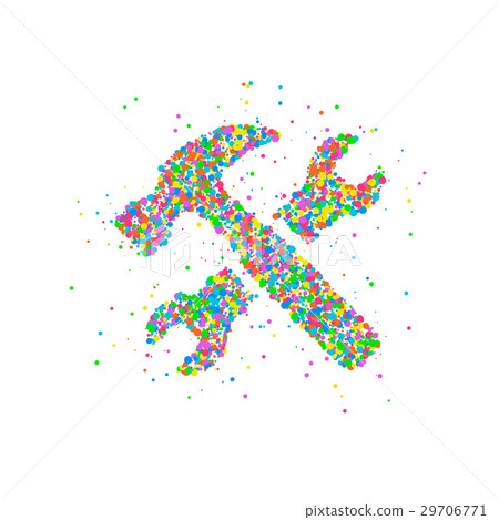Abstract icon of a hammer - Stock Illustration [29706771] - PIXTA