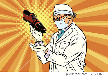Scientist chemist explores shoes - Stock Illustration [29714636] - PIXTA