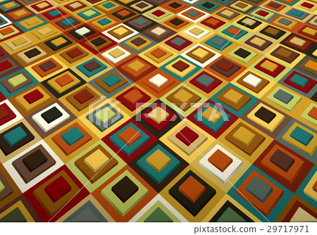 Color scheme design three-dimensional pars - Stock Illustration ...