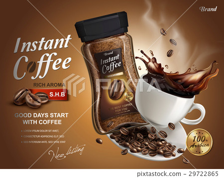 instant coffee ad - Stock Illustration [29722865] - PIXTA