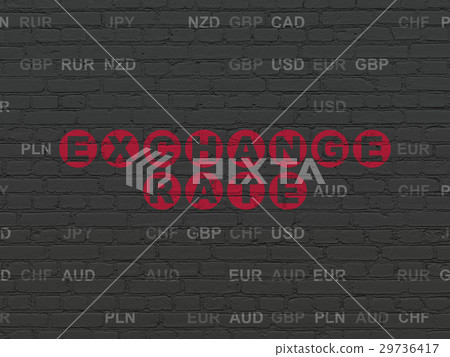Currency concept: Exchange Rate on wall background - Stock Illustration ...