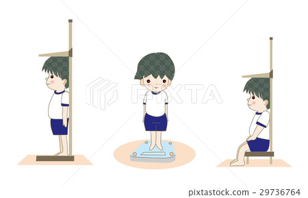 Physical Measurement Boys - Stock Illustration [29736764] - PIXTA