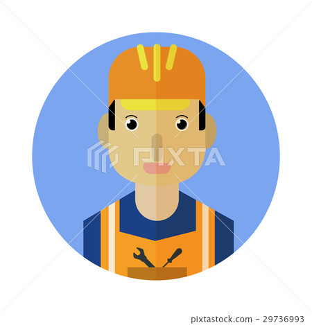 vector engineer avatar flat design - Stock Illustration [29736993] - PIXTA
