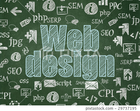 Web development concept: Web Design on School - Stock Illustration ...