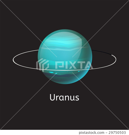 High quality space planet galaxy astronomy uranus - Stock Illustration ...
