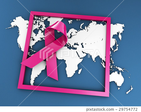 Fight to End Cancer, 3d Illustration isolated blue - Stock Illustration ...