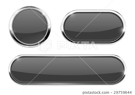 Dark gray web buttons - Stock Illustration [29759644] - PIXTA