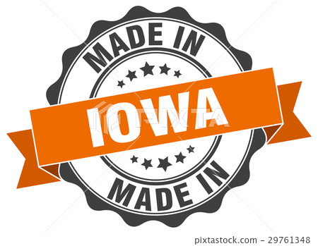 made in Iowa round seal - Stock Illustration [29761348] - PIXTA