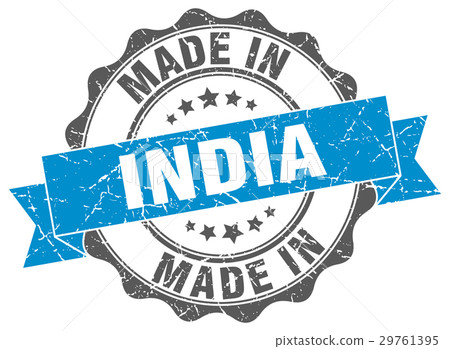 made in India round seal - Stock Illustration [29761395] - PIXTA