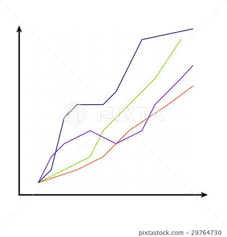 Template of curve chart - Stock Illustration [29764730] - PIXTA