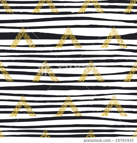 Gold geometric triangle with lines background. - Stock Illustration ...