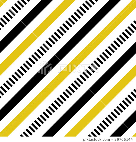 Yellow and black diagonal lines. Seamless-插圖素材 [29766144] - PIXTA圖庫