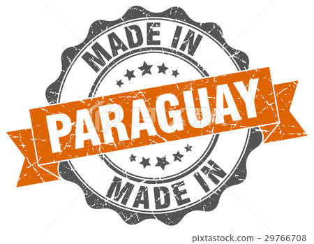 made in Paraguay round seal - Stock Illustration [29766708] - PIXTA