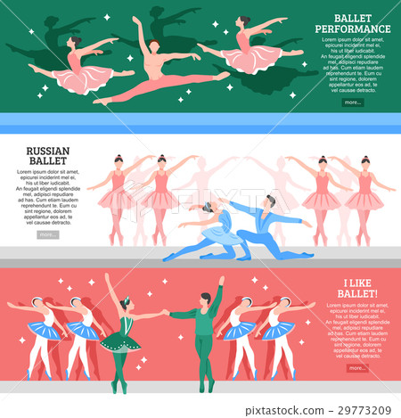 Ballet Flat Banners Set - Stock Illustration [29773209] - PIXTA