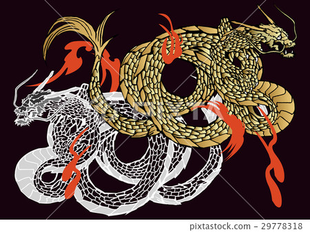 Long Japanese pattern vector - Stock Illustration [29778318] - PIXTA