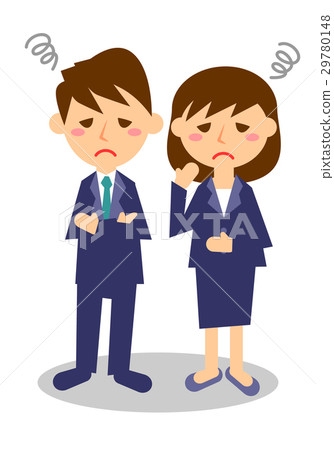 Employees are totally troubled - Stock Illustration [29780148] - PIXTA