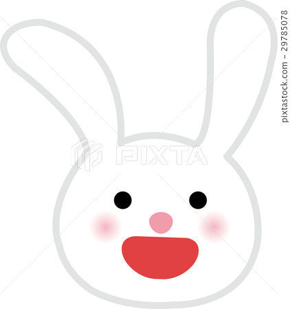 Cute rabbit smile - Stock Illustration [29785078] - PIXTA