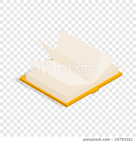 Yellow open book isometric icon - Stock Illustration [29793382] - PIXTA