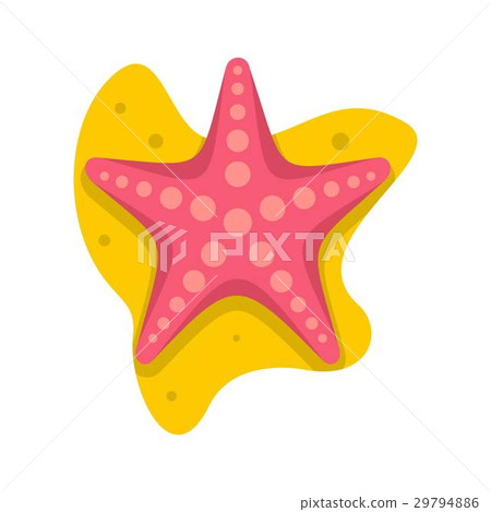 Sea star icon, flat style - Stock Illustration [29794886] - PIXTA