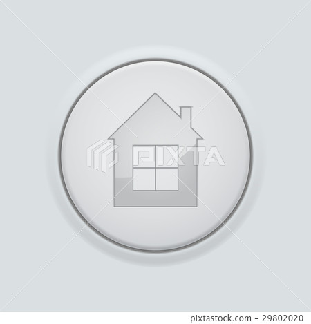 Round HOME button. On gray interface background-插圖素材 [29802020] - PIXTA圖庫