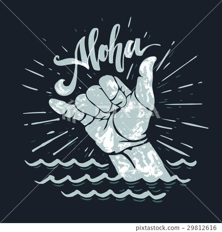 surf hand sign - Stock Illustration [29812616] - PIXTA