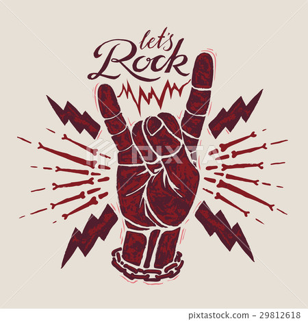 Rock sign gesture - Stock Illustration [29812618] - PIXTA