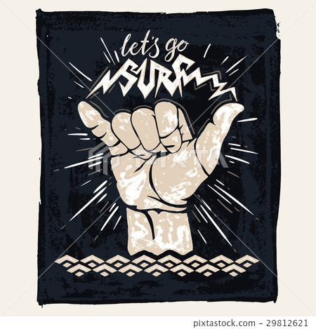 surf hand sign - Stock Illustration [29812621] - PIXTA