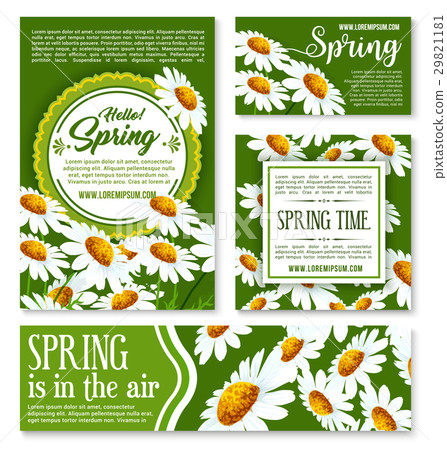 Hello Spring, springtime holiday banner template - Stock Illustration ...