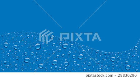 water drops on blue background with place for text - Stock Illustration ...