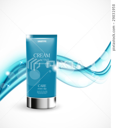 Skin moisturizer cosmetic design template - Stock Illustration ...