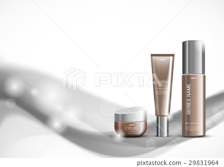Skin moisturizer cosmetic design template - Stock Illustration ...
