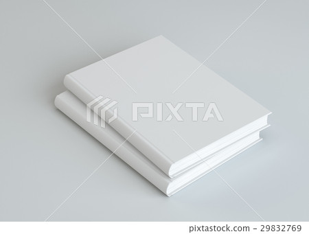 Two empty white books-插圖素材 [29832769] - PIXTA圖庫