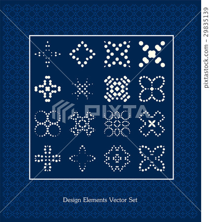Pattern elements set. Design signs - Stock Illustration [29835139] - PIXTA