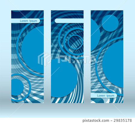 blue circles futuristic flyer - Stock Illustration [29835178] - PIXTA