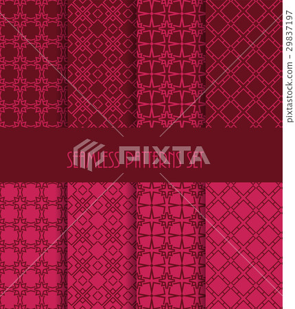 Decorative line tile backgrounds - Stock Illustration [29837197] - PIXTA