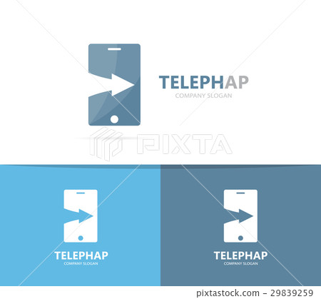 Vector of phone and arrow up logo combination - Stock Illustration ...