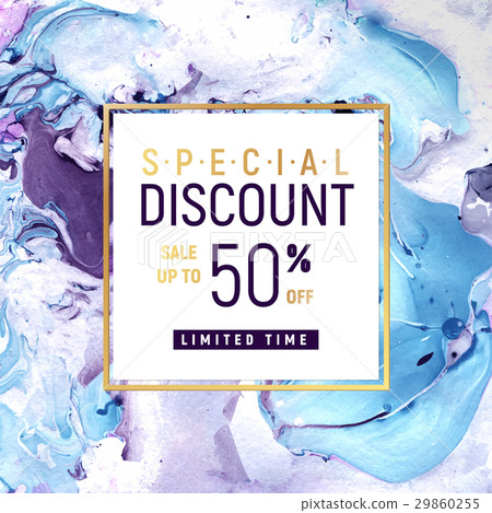 Special Discount Square Banner Template with - Stock Illustration ...