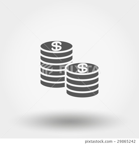Coins stack. Icon. - Stock Illustration [29865242] - PIXTA