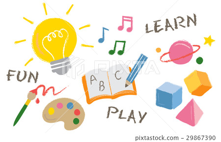 Learn Fun Play Education Icon - Stock Illustration [29867390] - PIXTA