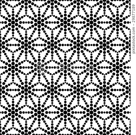 Black and white geometric circle seamless pattern - Stock Illustration ...