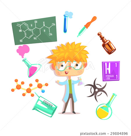 Boy Chemist, Kids Future Dream Professional-插圖素材 [29884896] - PIXTA圖庫