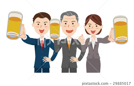 Cheers business team - Stock Illustration [29885017] - PIXTA