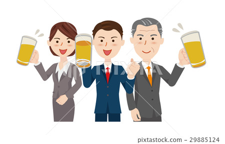 Cheers business team - Stock Illustration [29885124] - PIXTA