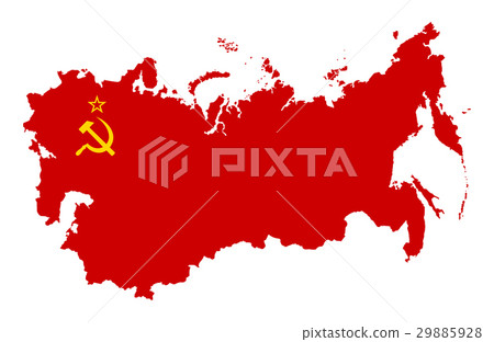 USSR Map - Stock Illustration [29885928] - PIXTA