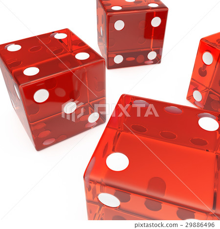 Transparent red cubes on a white background - Stock Illustration ...