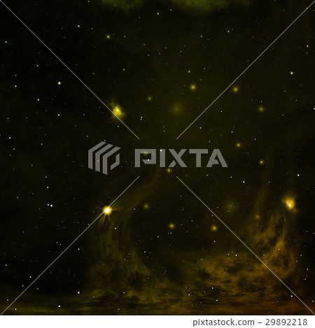 Small part of an infinite star field. 3D rendering - Stock Illustration ...