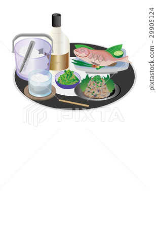 Today's drinking shochu rock and lick it - Stock Illustration [29905124 ...