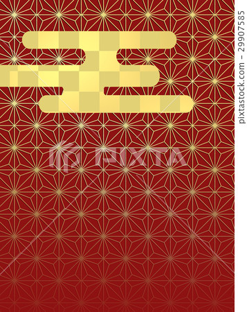 Japanese material Japanese pattern Japanese... - Stock Illustration ...