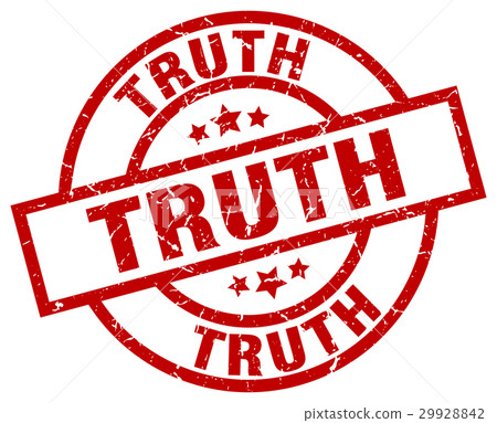 truth round red grunge stamp - Stock Illustration [29928842] - PIXTA