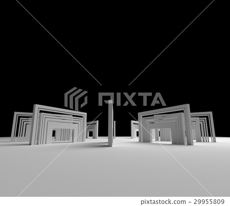 Abstract white object - Stock Illustration [29955809] - PIXTA